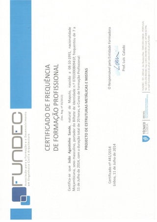 Certificate Steel Structures and Composite | PDF