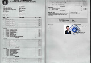 Transkrip Nilai D3 Akuntansi | PDF