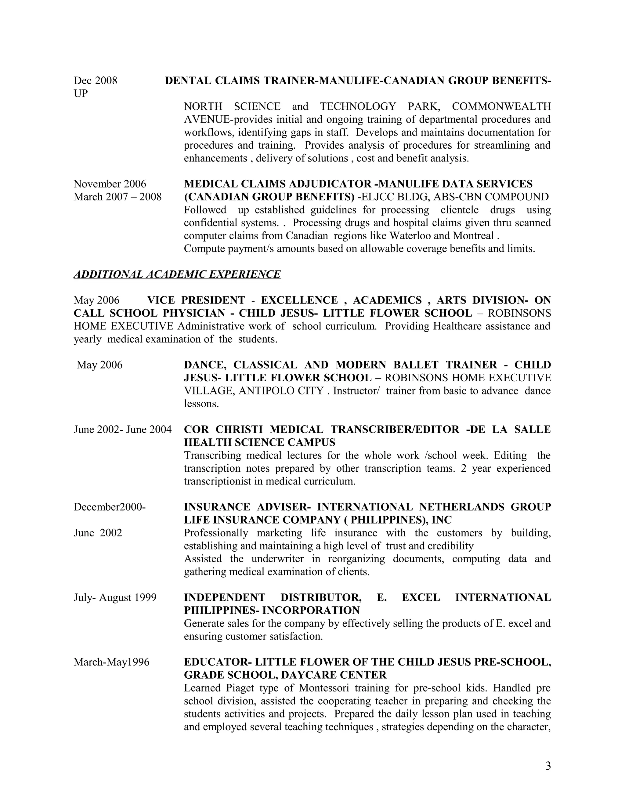 Physician CV-Kathlyn Therese Criste | DOC