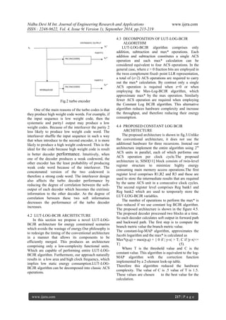 An Energy-Efficient Lut-Log-Bcjr Architecture Using Constant Log Bcjr Algorithm | PDF