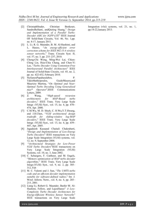 An Energy-Efficient Lut-Log-Bcjr Architecture Using Constant Log Bcjr Algorithm | PDF