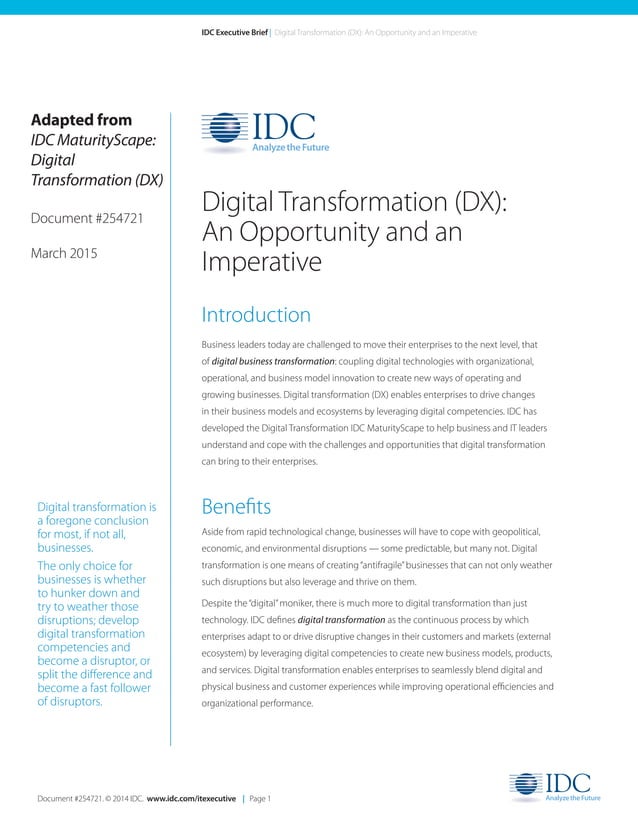 IDC_254721_ExecBrief_Digital_Transformation | PDF