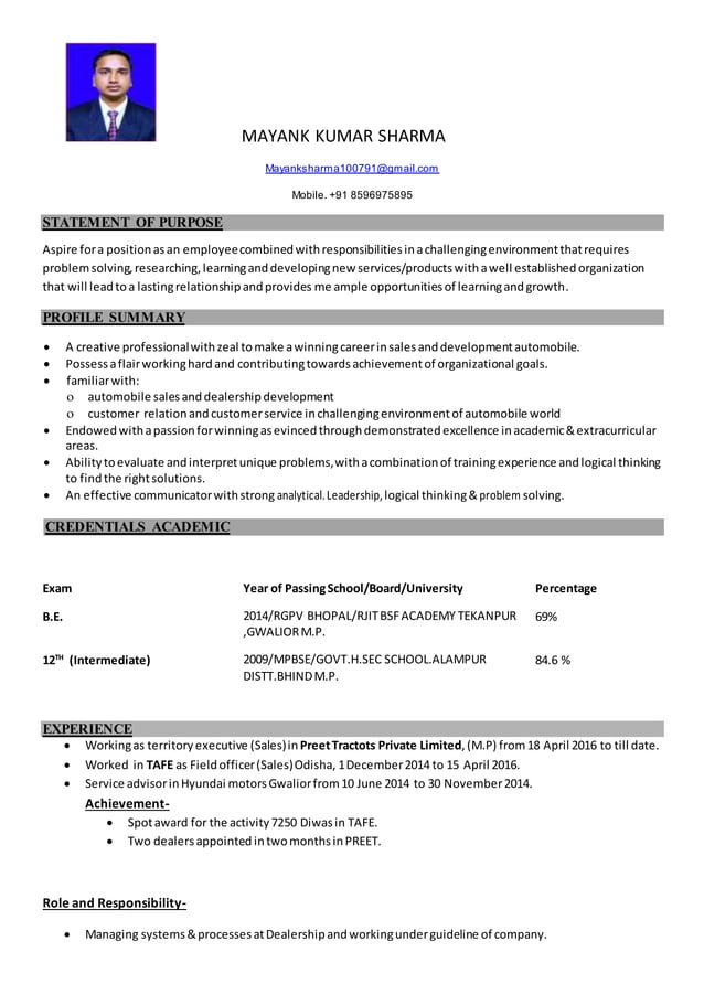 MAYANK RESUME . | DOCX | Careers