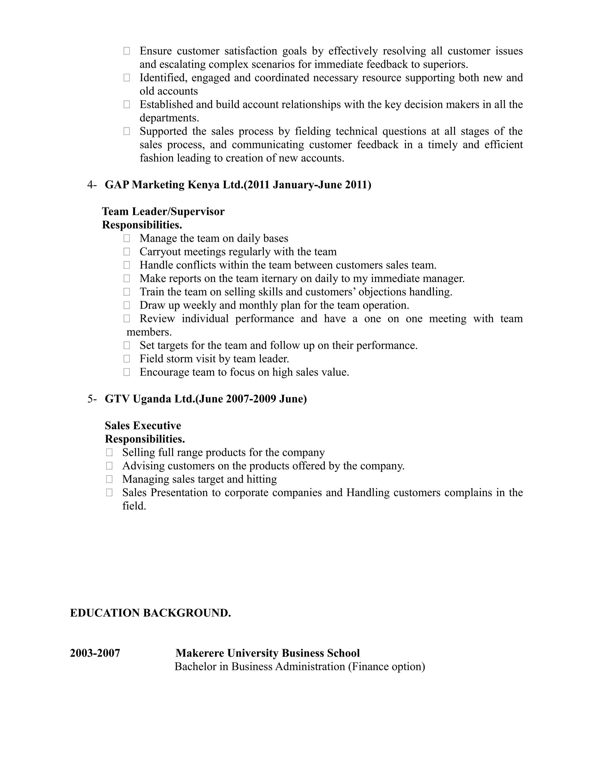 OKELLO ERIC CV | PDF