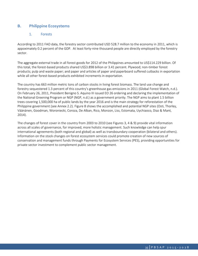 Philippine NBSAP 2015-2028 | PDF