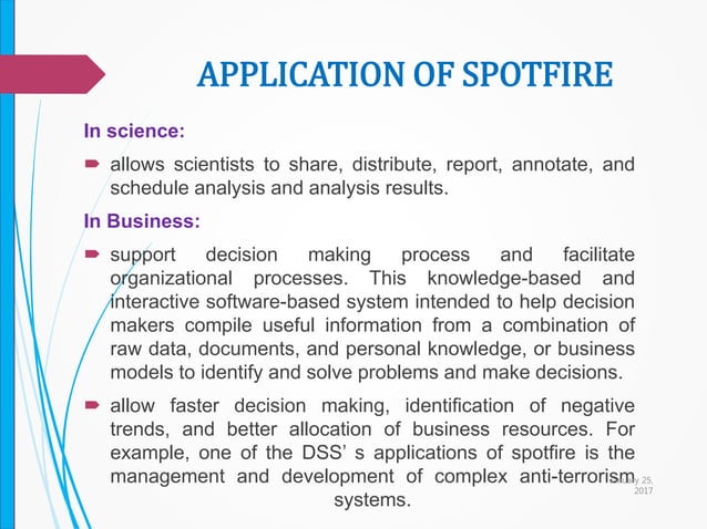 Spotfire | PPTX