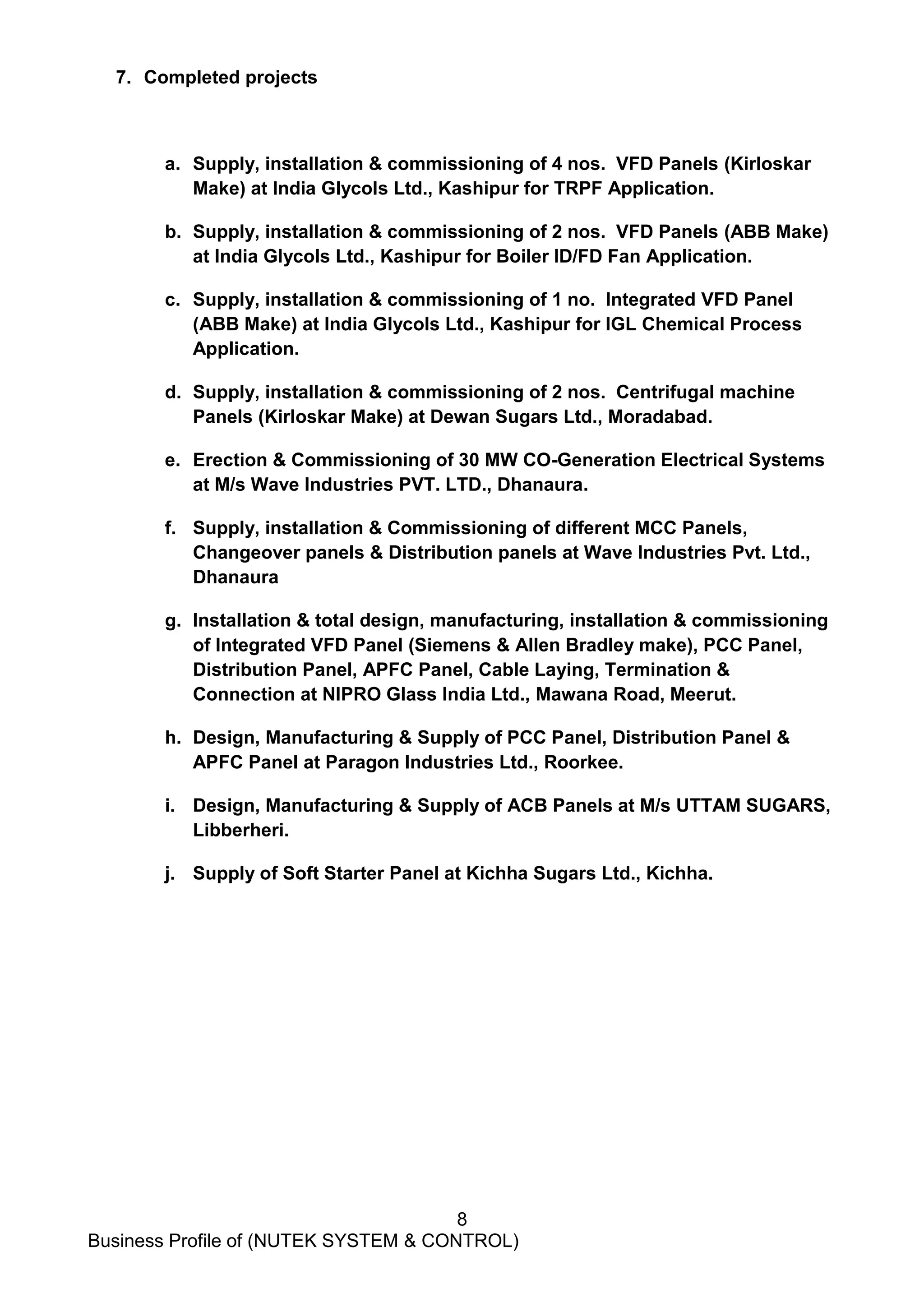 nutek_business_profile detailed | PDF