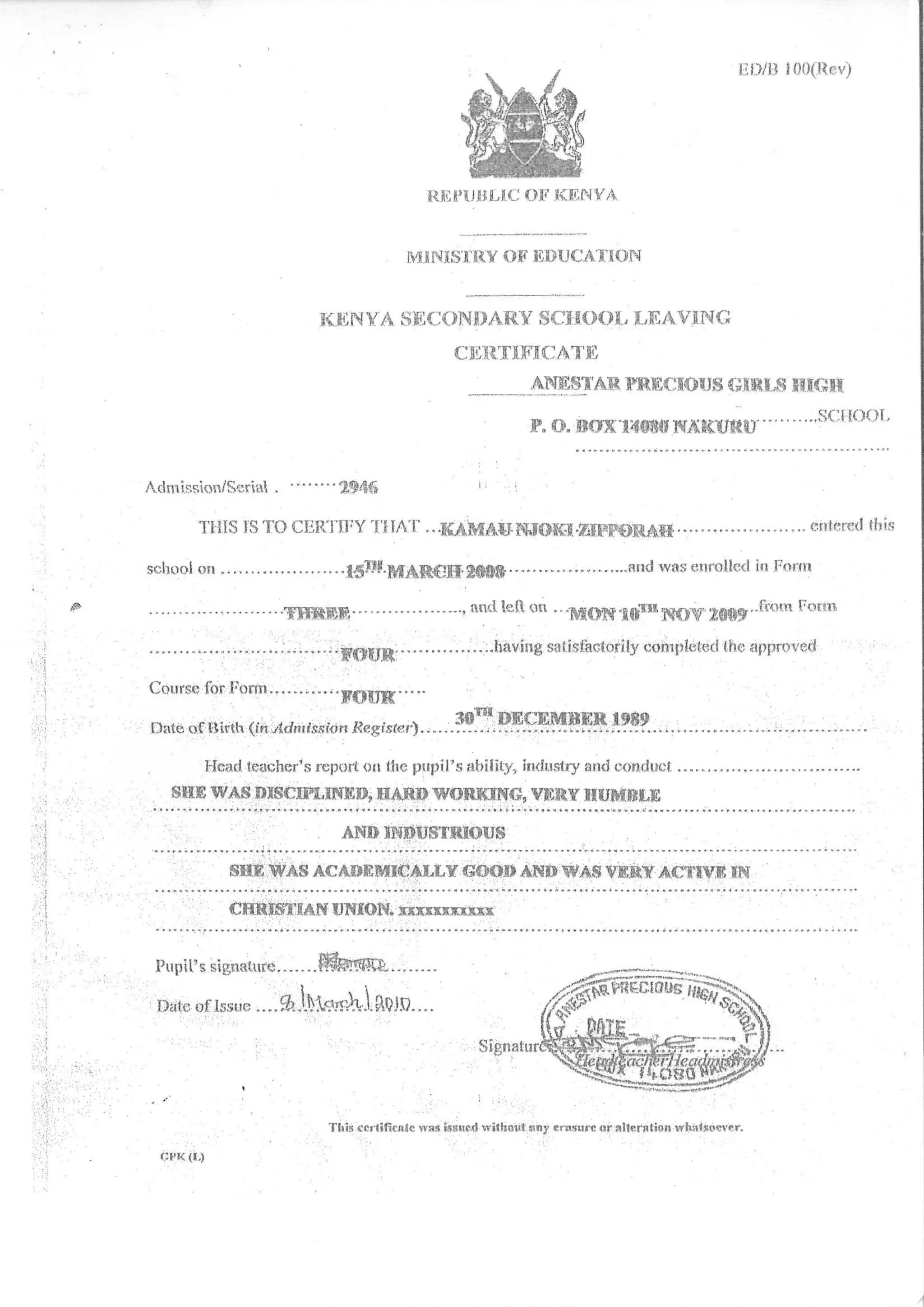 KCSE Leaving Cert | PDF