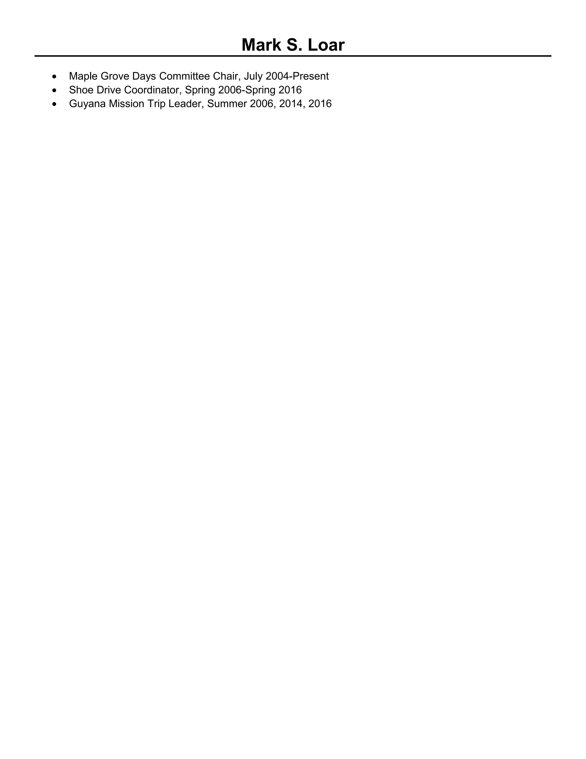 Mark Loar- Resume R1 | DOC