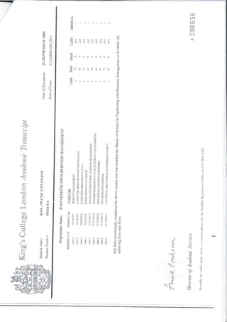 Pratik Rao - MSc Degree & Transcript | PDF