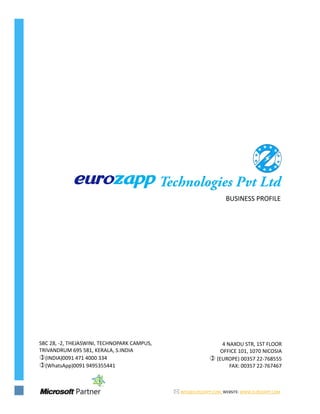Euorzapp Company Profile | PDF