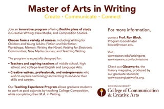 Master Of Writing FINAL2 | PDF | College Education | Education