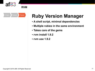 The Future of Ruby | PPT