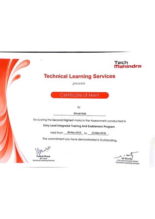 Techm certi | PDF