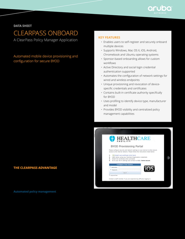 Aruba ClearPass_Onboard | PDF