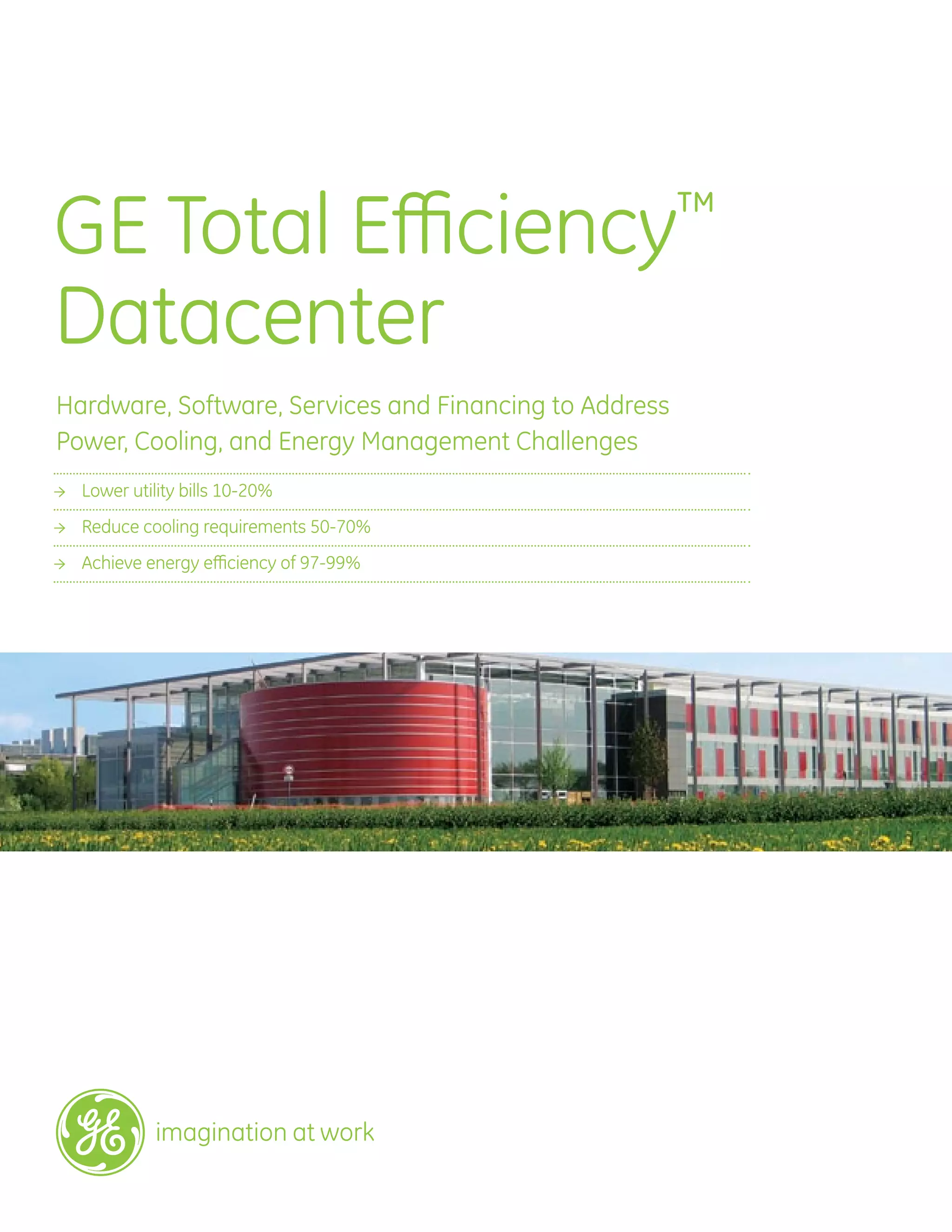 GE Total Efficiency Datacenter vFINAL | PDF