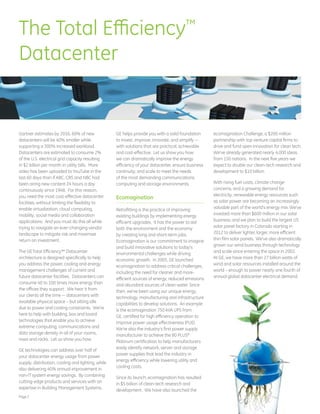 GE Total Efficiency Datacenter vFINAL | PDF