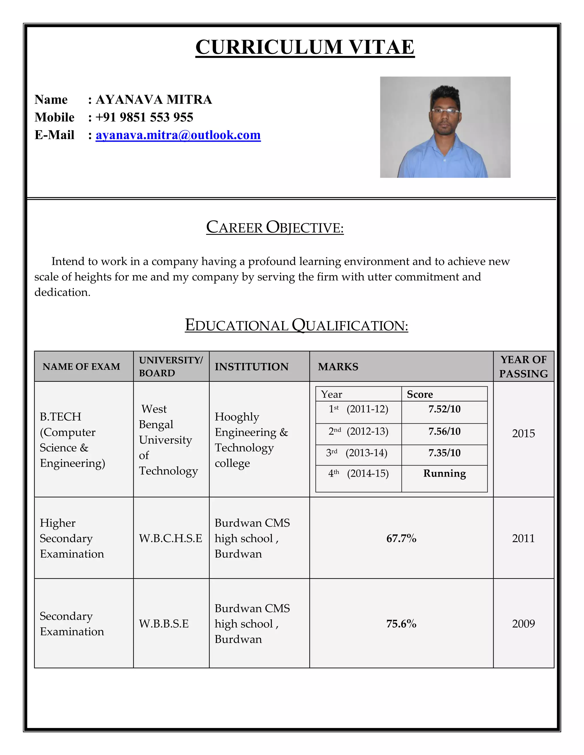 AYANAVA Cv new | PDF