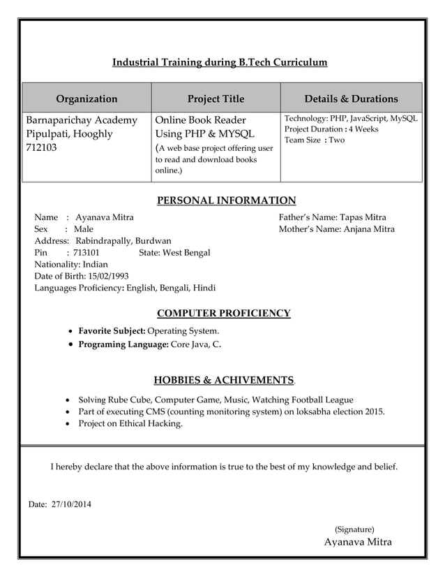 AYANAVA Cv new | PDF