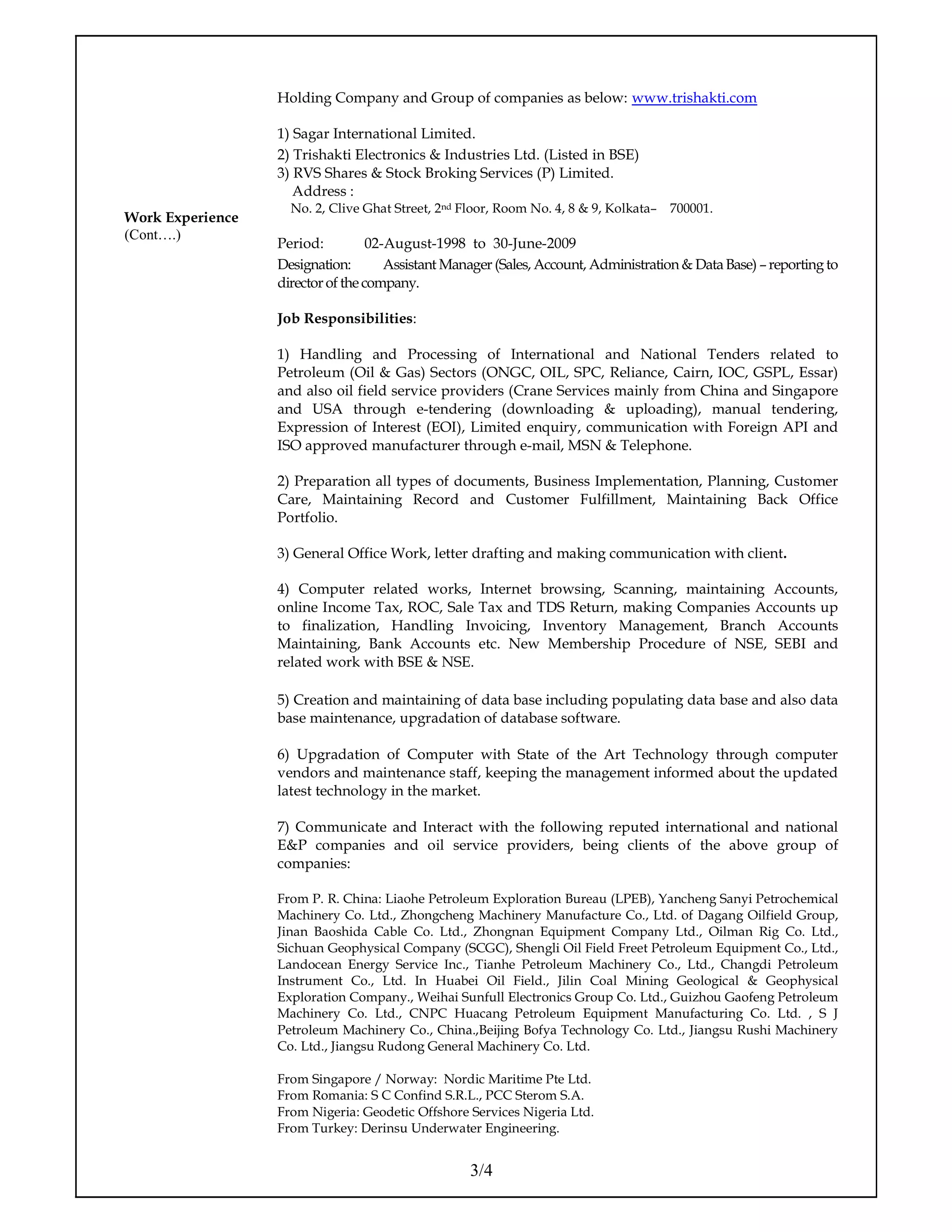 Asis Jana - CV1 | PDF