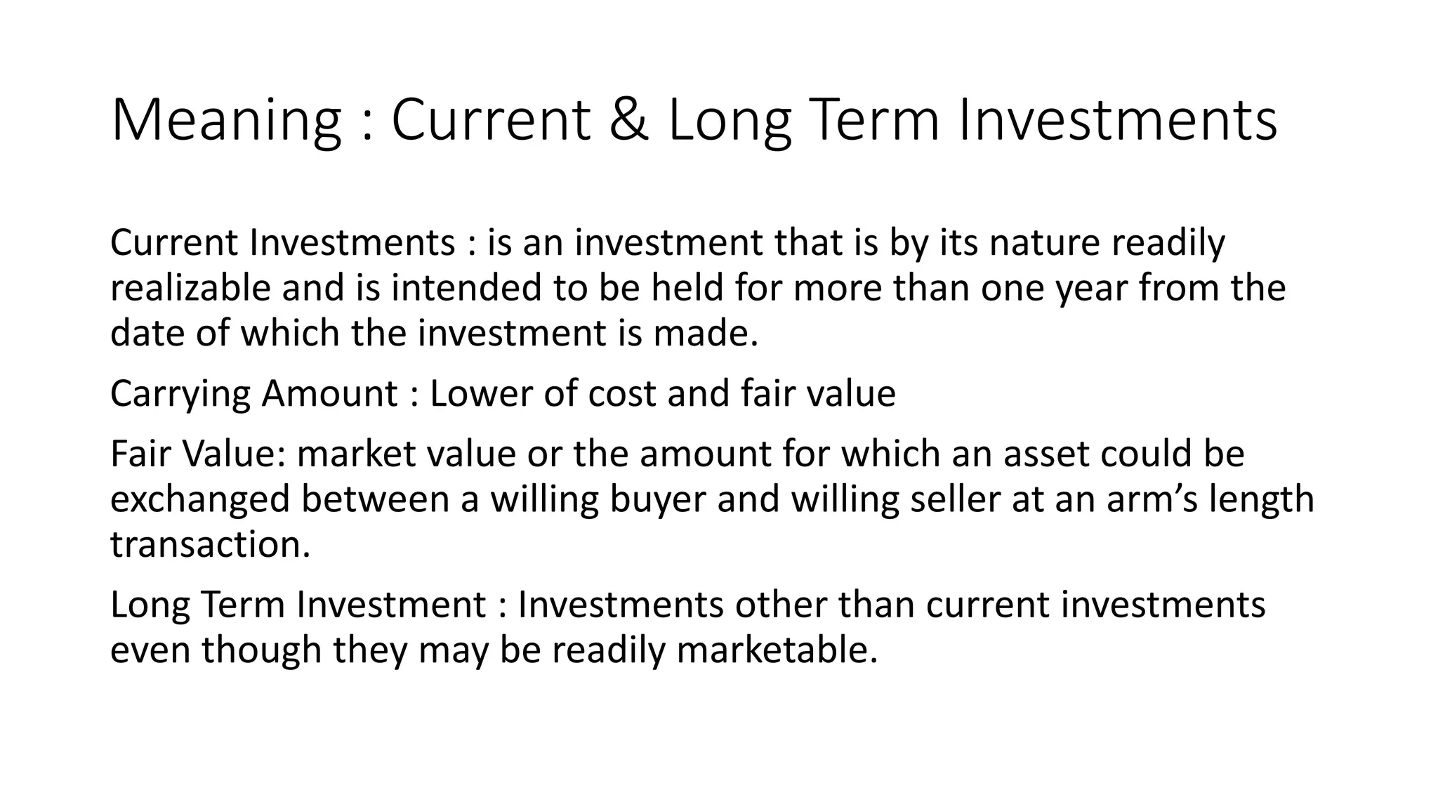 Investments | PPTX