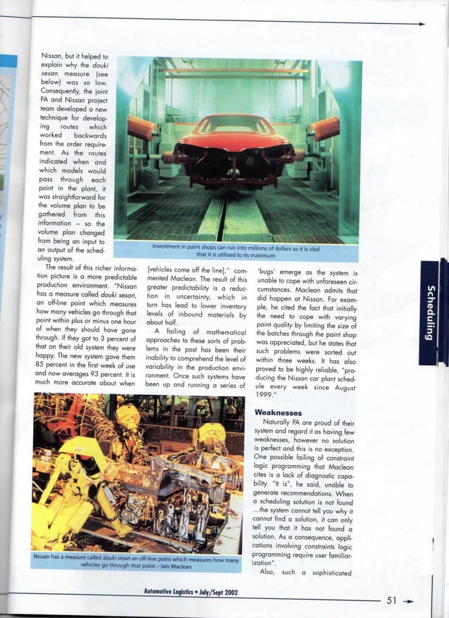 Automtive Logistics nissan project1 | PDF | Automotive Industry ...