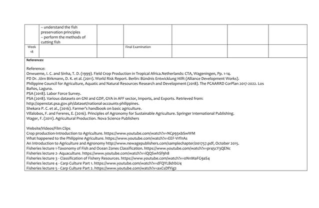AFA1-Course-Syllabus-.docx | Agriculture | Industries