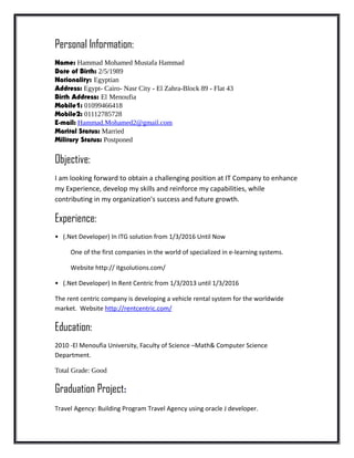 Hammad Mohammed | DOC