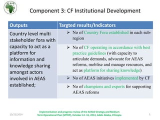 AFAAS Strategic Plan and Result Framework | PPTX