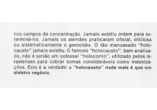 A fabula do holocausto arthur r. butz | PPT