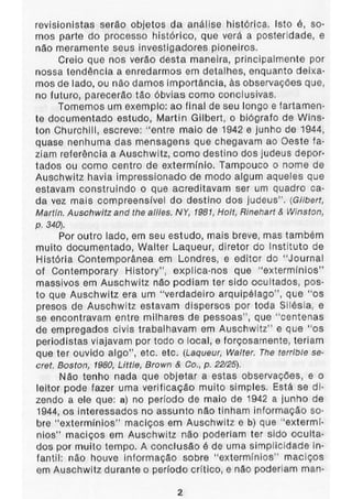 A fabula do holocausto arthur r. butz | PDF