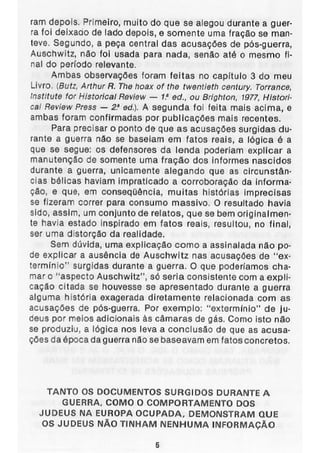 A fabula do holocausto arthur r. butz | PDF