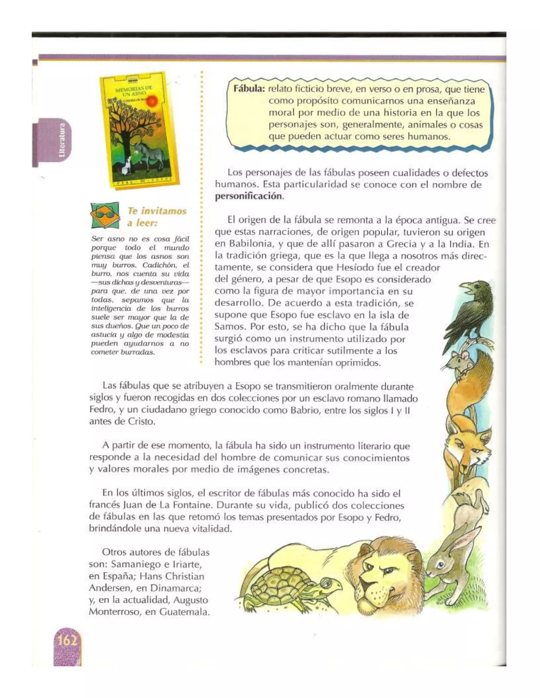 A fabular con las fábulas | DOCX