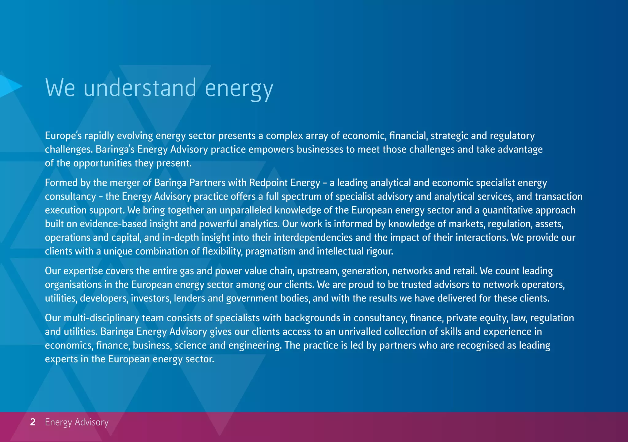 Baringa Energy Advisory | PDF