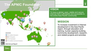 AFSIG 2023: APNIC Foundation and support for Internet development | PDF