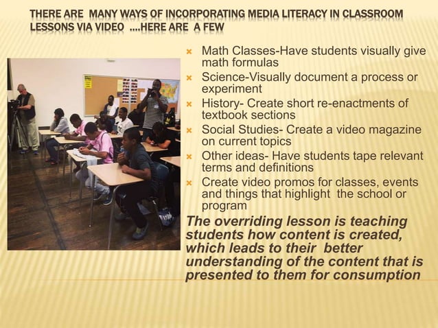 outline of media literacy program | PPTX