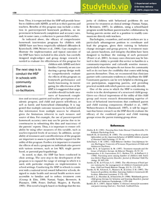 A Family-School Homework Intervention Program For Children With ...