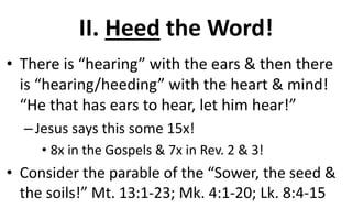 A famine in the land! | PPTX