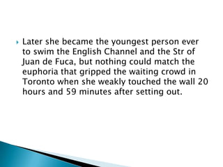 A Famous Canadian Female Athlete 1 | PPTX