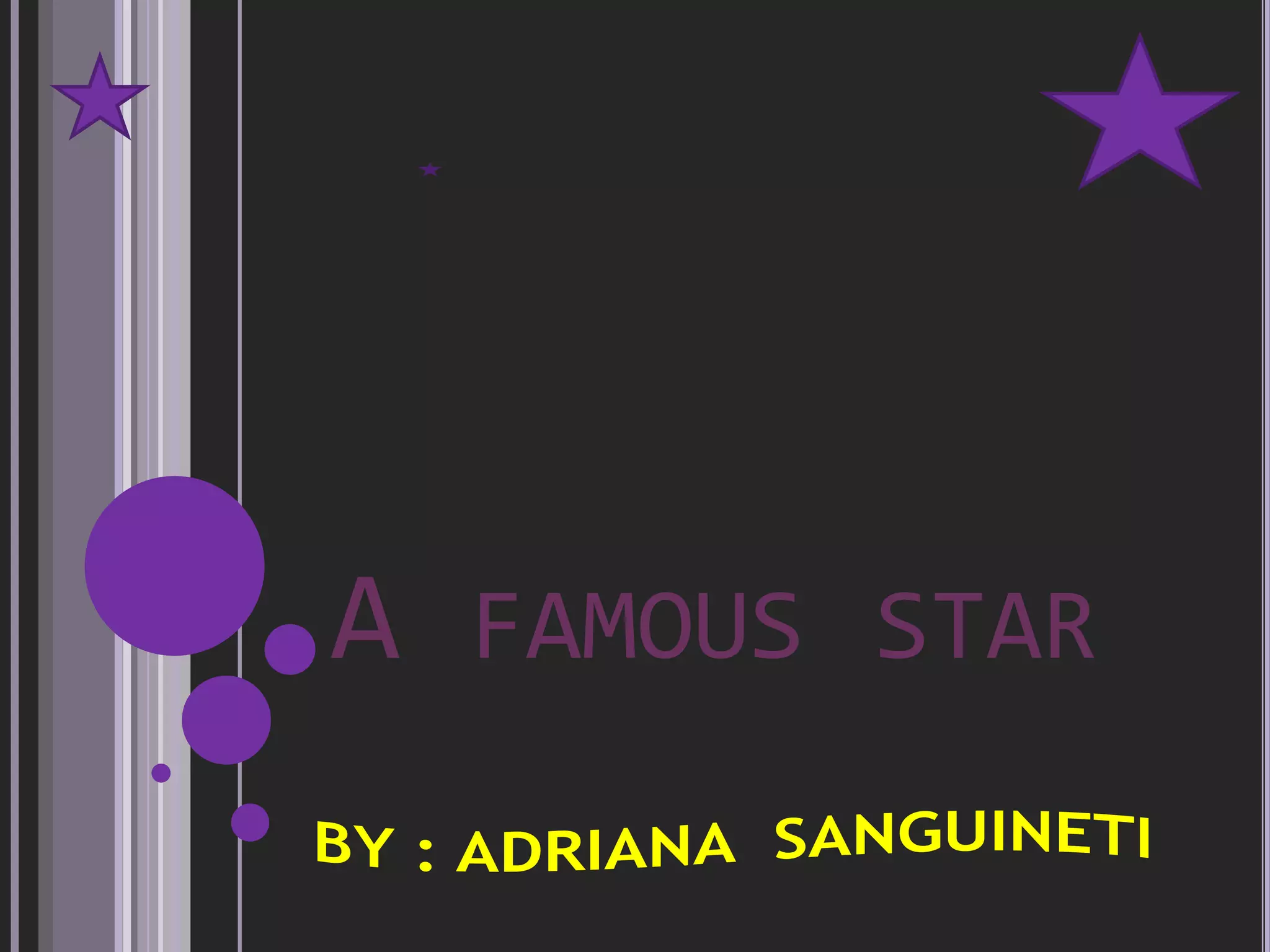 A famous star | PPTX