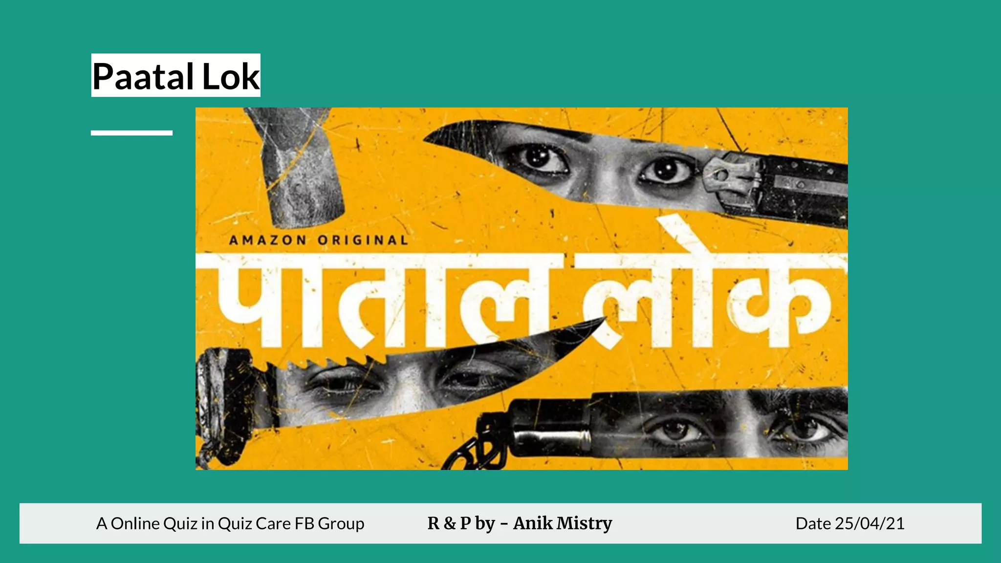 A fandom quiz on indian web series by anik mistry | PDF