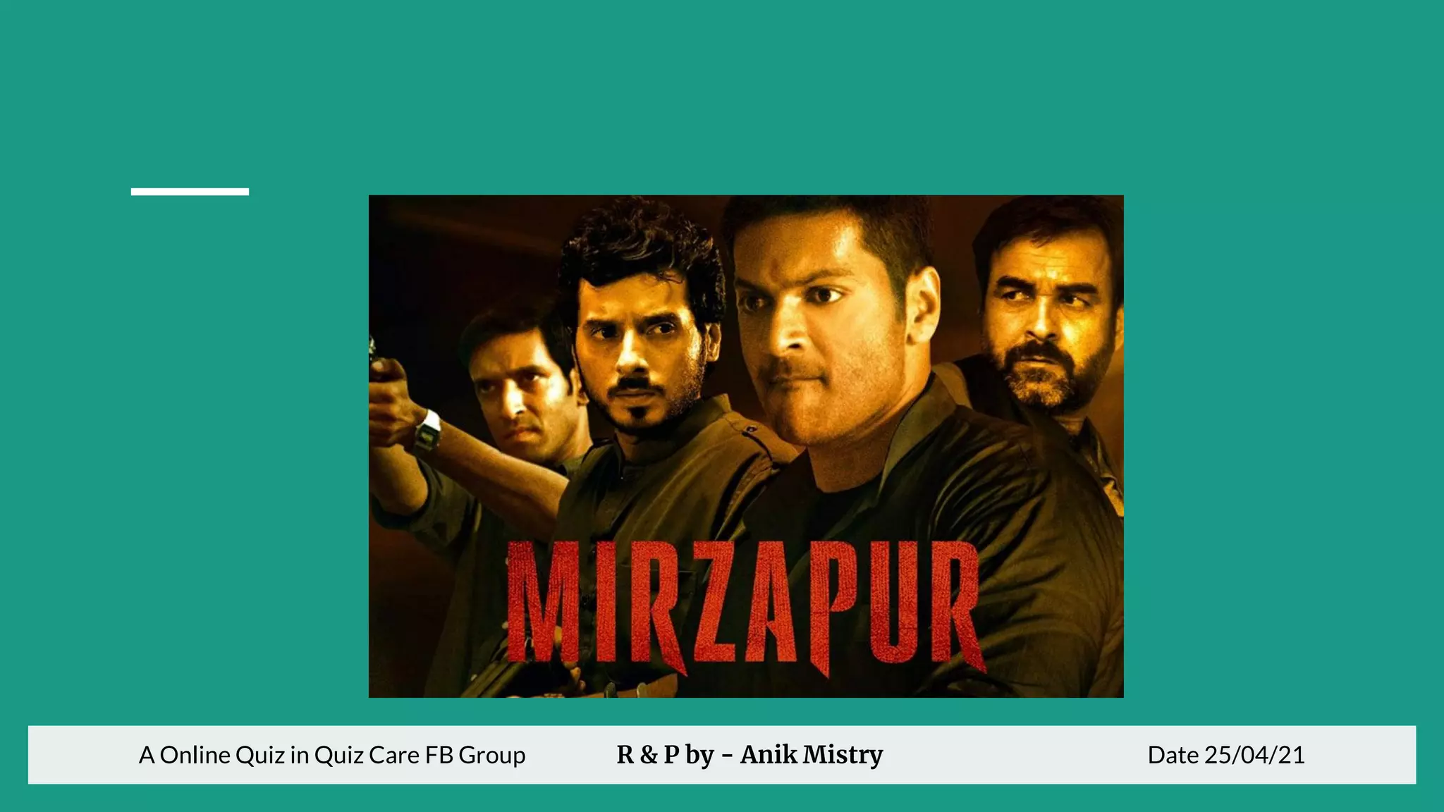 A fandom quiz on indian web series by anik mistry | PDF