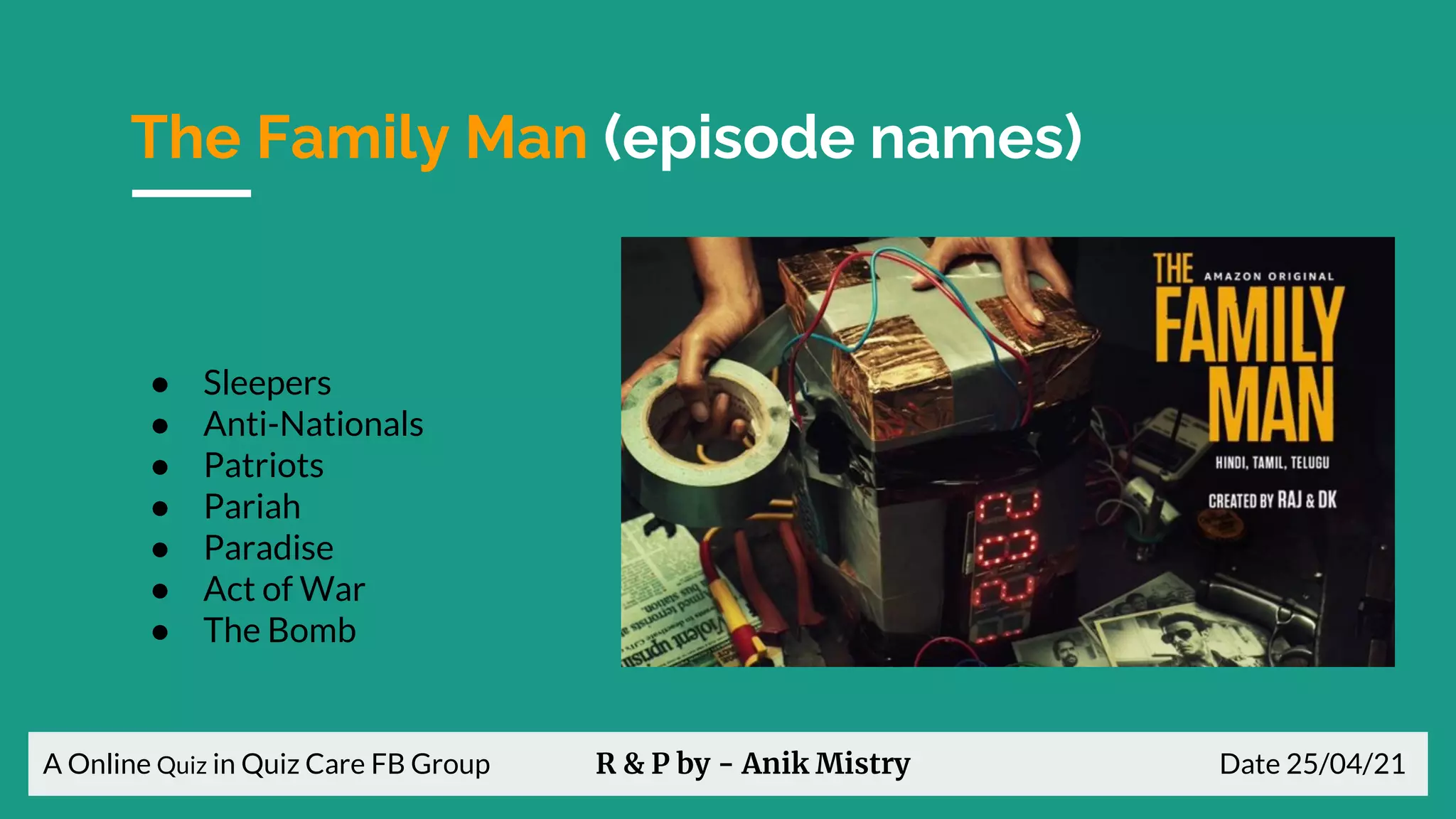 A fandom quiz on indian web series by anik mistry | PDF