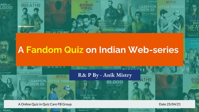 A fandom quiz on indian web series by anik mistry | PDF | Television ...