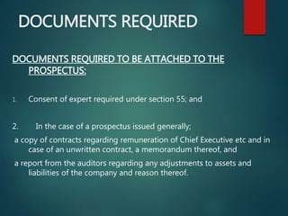 prospectus of a company | PPTX