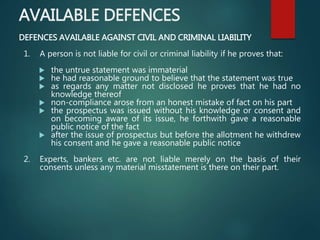 prospectus of a company | PPTX