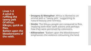 The poem analysis A Far Cry from Africa.pptx