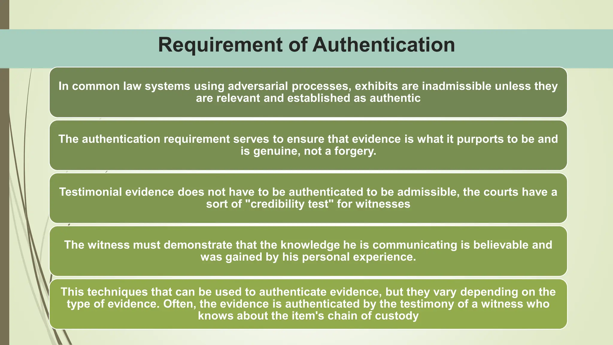 Evidence and Evidence Handling Techniques | PPT