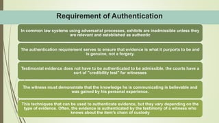 Evidence and Evidence Handling Techniques | PPT