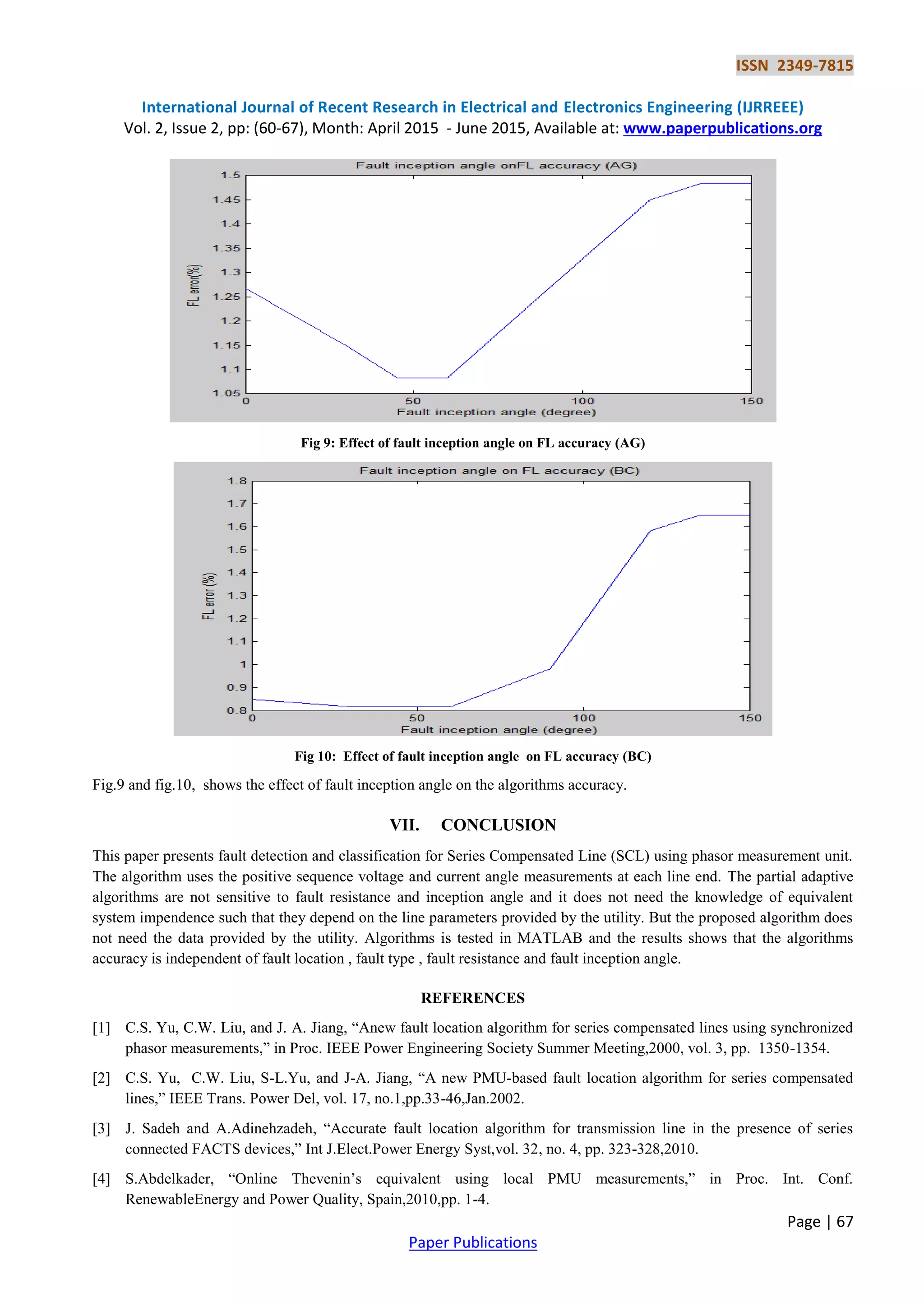 A Fault Detection and Classification Method for SC Transmission Line Using Phasor Measurement ...